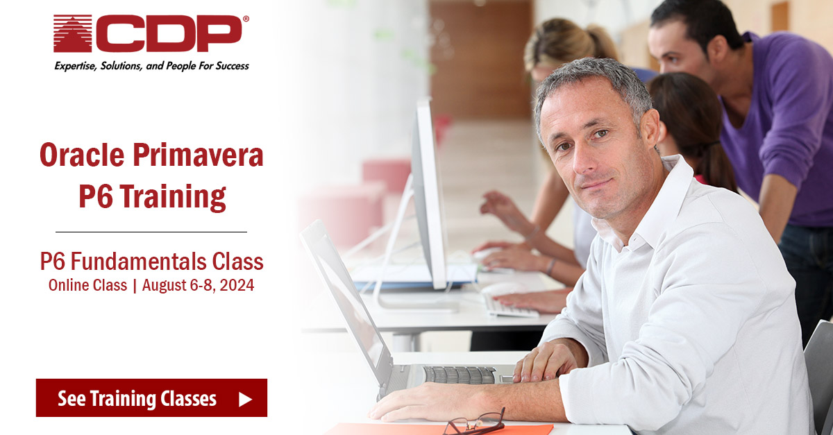 Oracle Primavera P6 Training (Fundamentals) - Online | CDP Inc. - Project Management Solutions